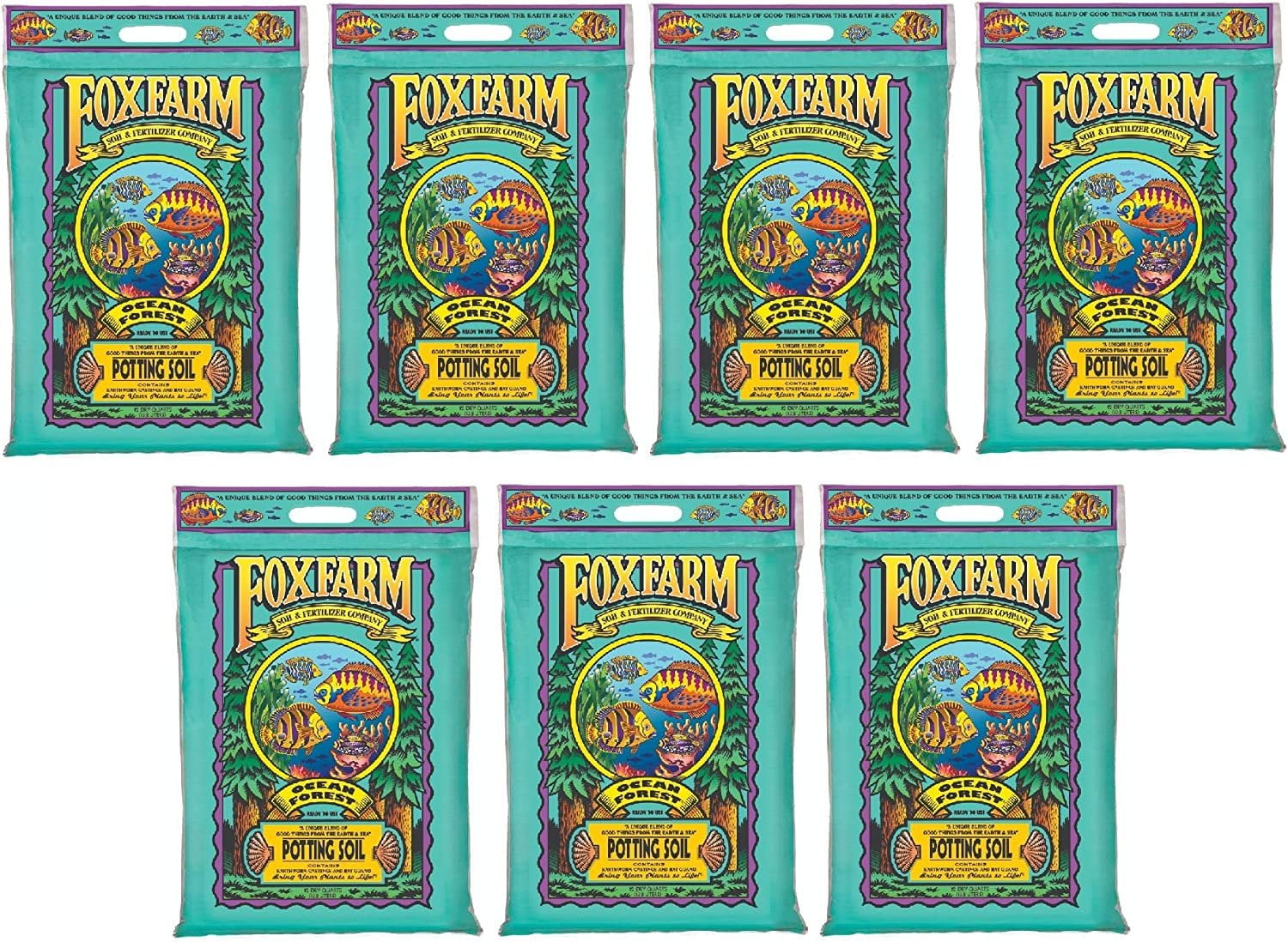 FoxFarm FX14053 Ocean Forest PH Organic Garden Potting Soil Blend Mix ...