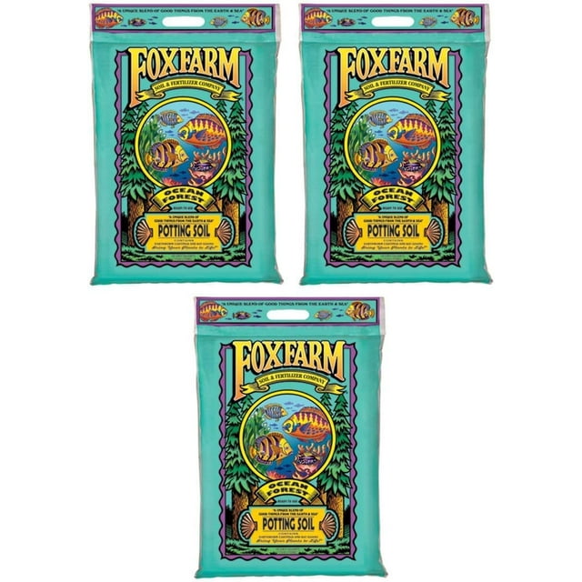 FoxFarm Ocean Forest PH Adjusted Potting Soil Blend, 12 Quarts, Ideal ...