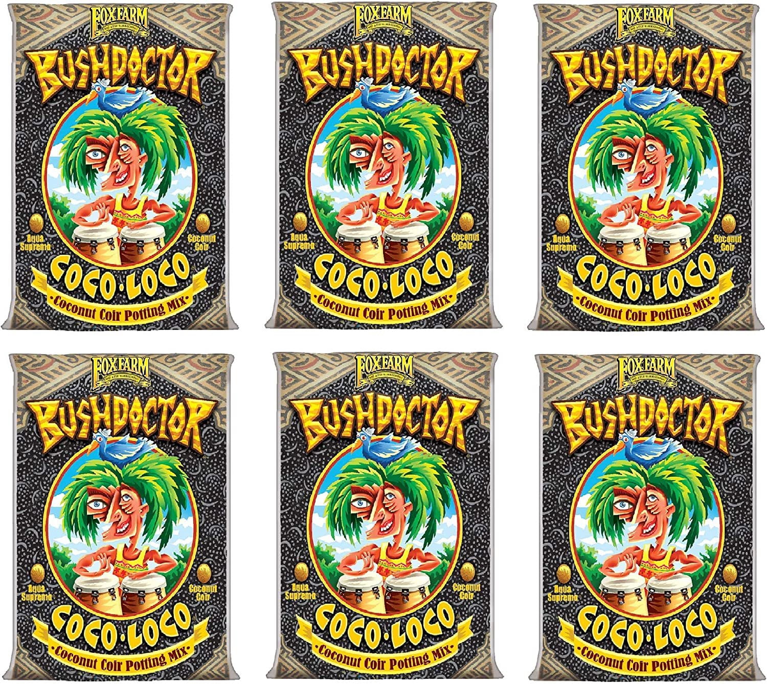 FoxFarm FX14100 Nutrient-Rich Coco Loco Potting Soil Mix, Indoor ...