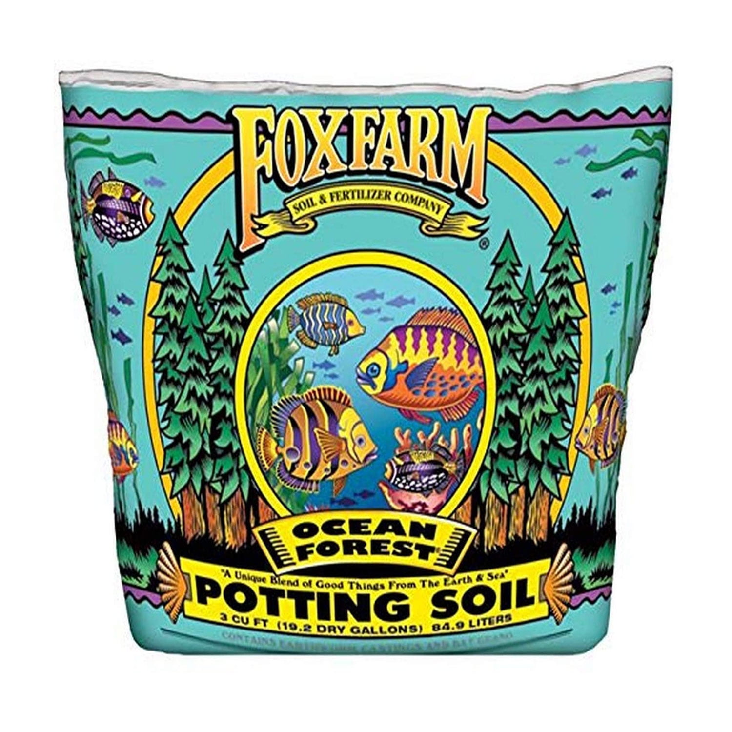 FoxFarm Top Compost Mix Pack, Ocean Forest Garden Potting Soil, Large 3 ...