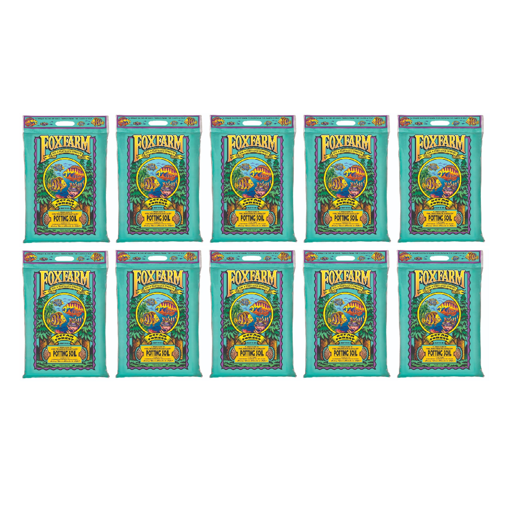 FoxFarm Organic Garden Potting Soil Mix with Growth Additives, 12 Qt ...