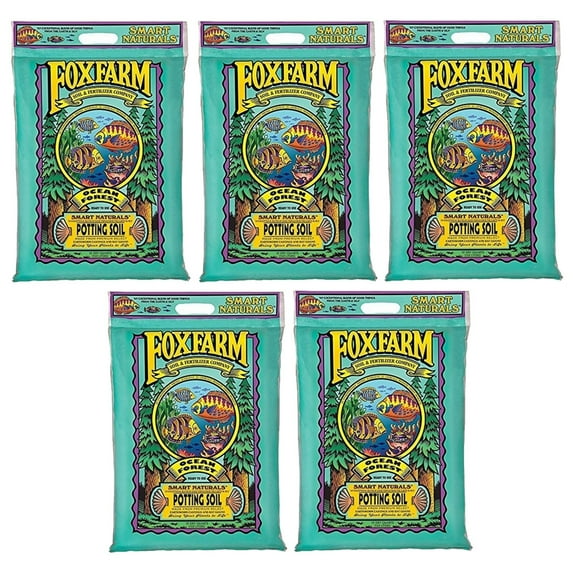 FoxFarm Organic Indoor Planting Mix, Ocean Forest Potting Soil, 12 ...