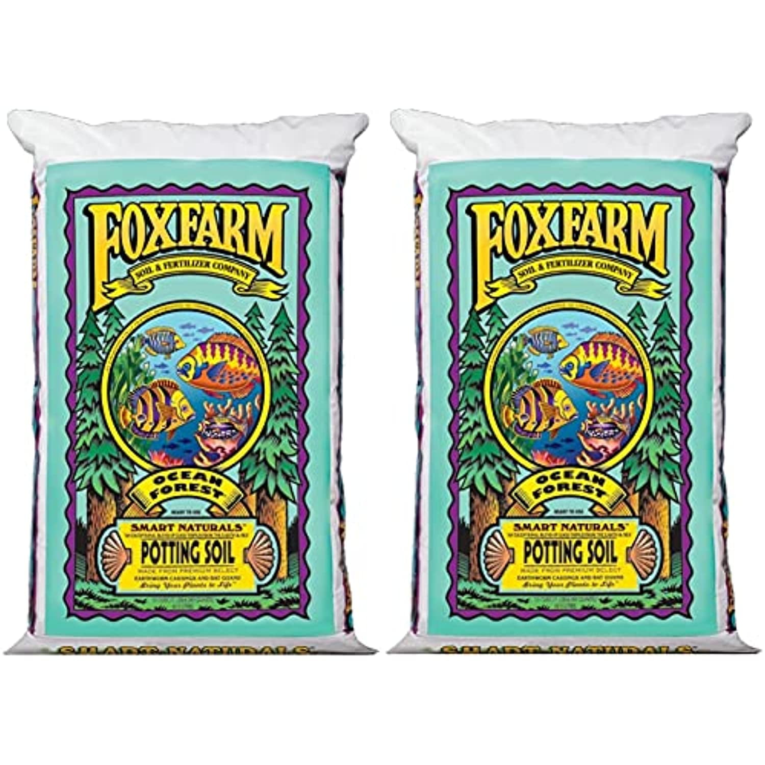 FoxFarm Ocean Forest Potting Soil Organic Mix Indoor Outdoor for Garden ...