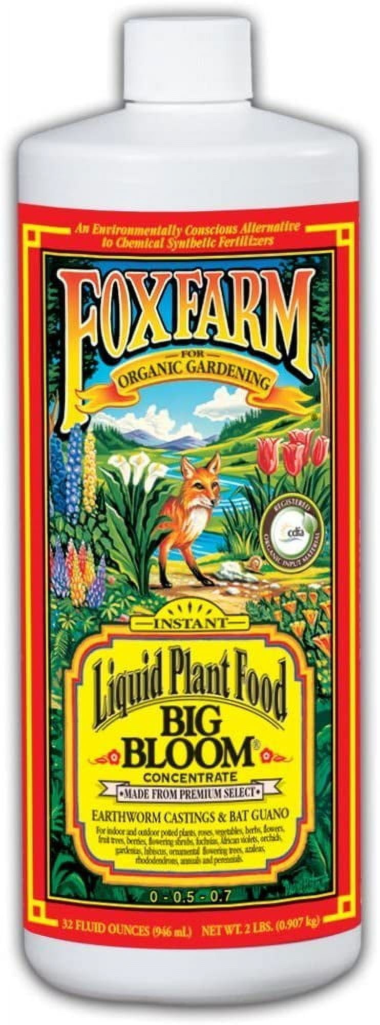 FoxFarm Organic Plant Food, 1 qt, All-Natural Liquid Fertilizer for ...