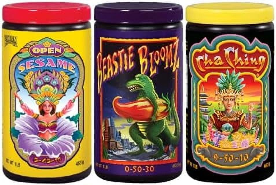 FoxFarm Soluble Nutrient Trio Pack - Open Sesame, Beastie Bloomz, Cha ...