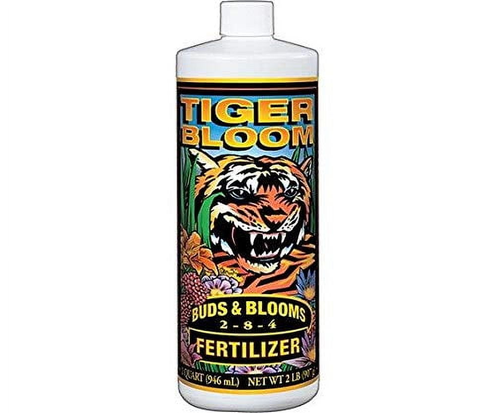FoxFarm Tiger Bloom Liquid Fertilizer Concentrate - Fast Acting Formula ...