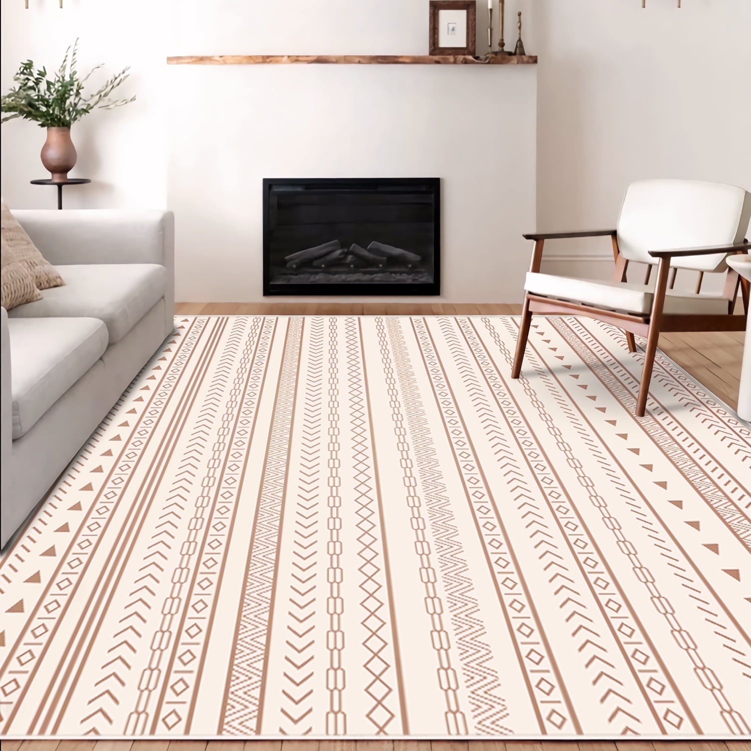 FOXHOUSE 6x9 Area Rugs Living Room,Large Soft Machine Washable Boho ...