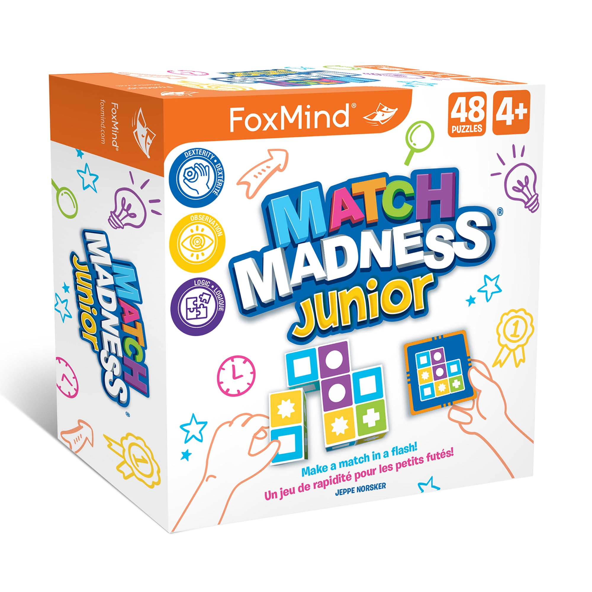 FoxMind Match Madness Junior Pattern Matching Puzzle Game for Ages 4 ...