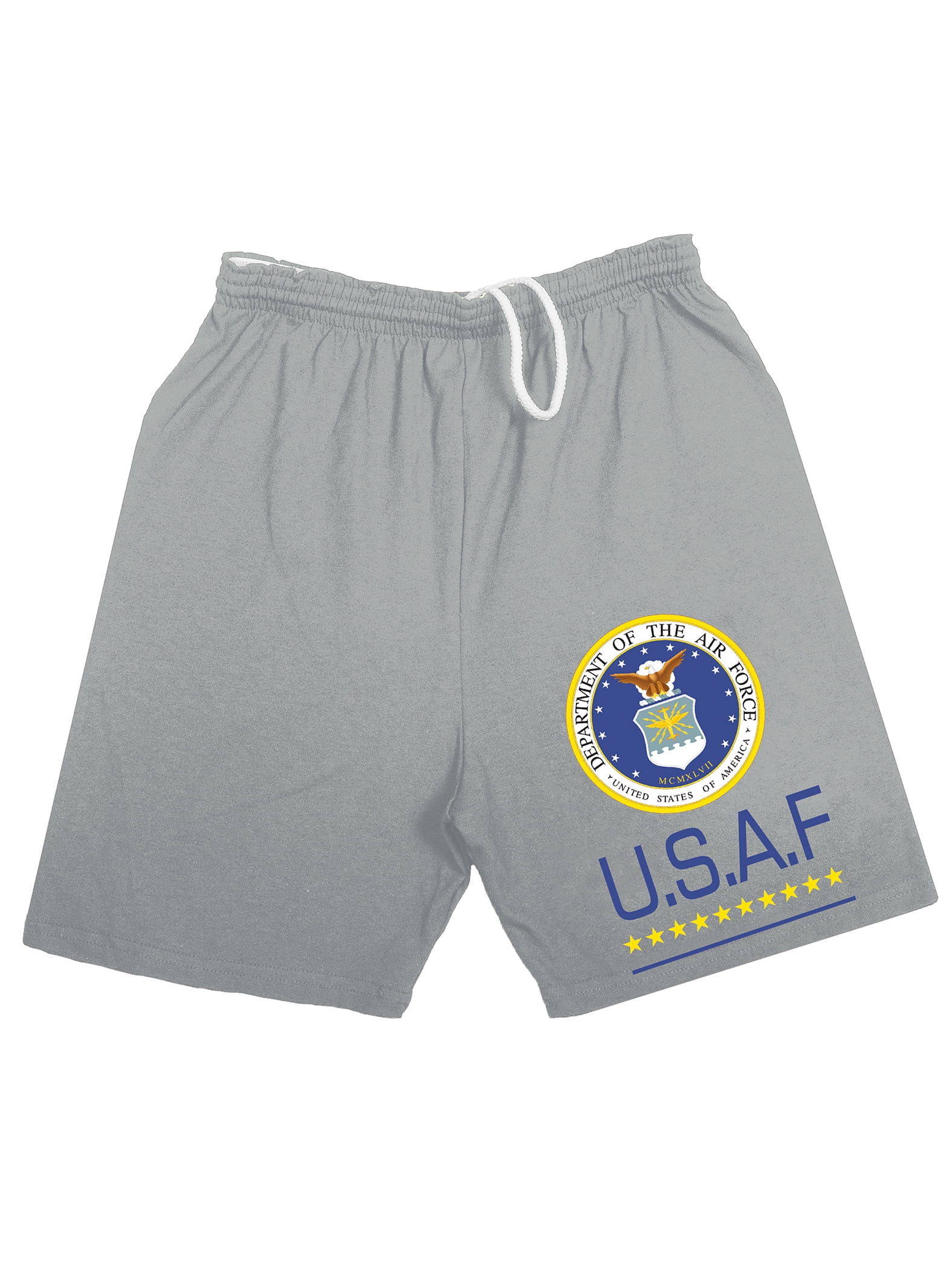 Collections Etc United States Military Branch Logo Running Shorts ...