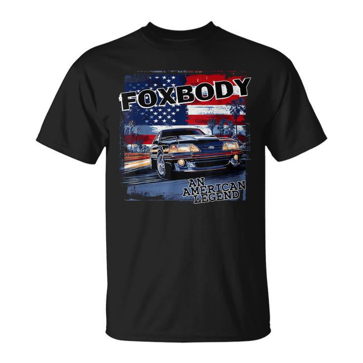 Foxbody American Legend Car T-Shirt for Stang Enthusiasts – Classic ...