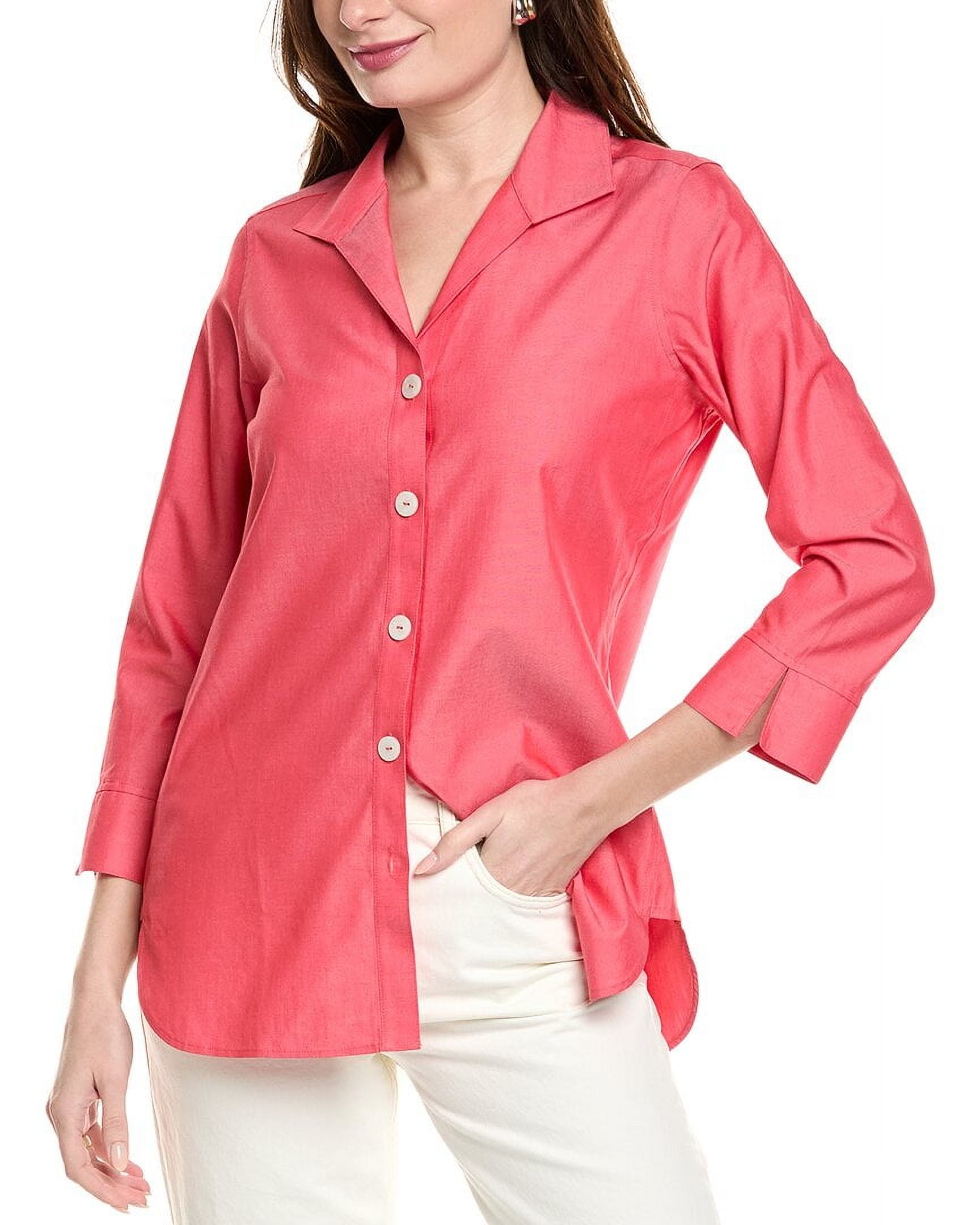 Foxcroft womens Pandora Top, 6, Red - Walmart.com