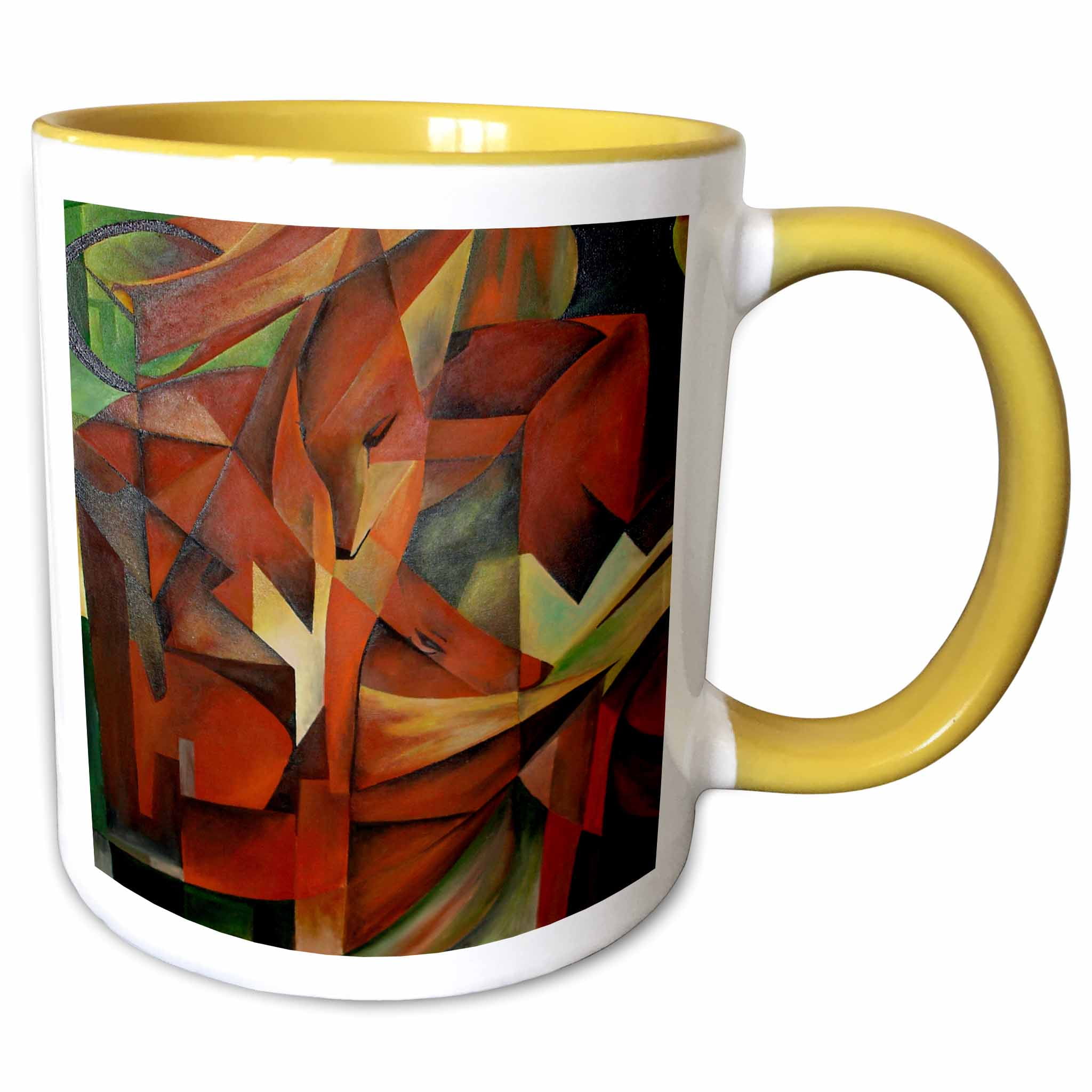 3drose, Foxes - Abstract+art, Animal, Animals+in+art, Brown, Cubism ...