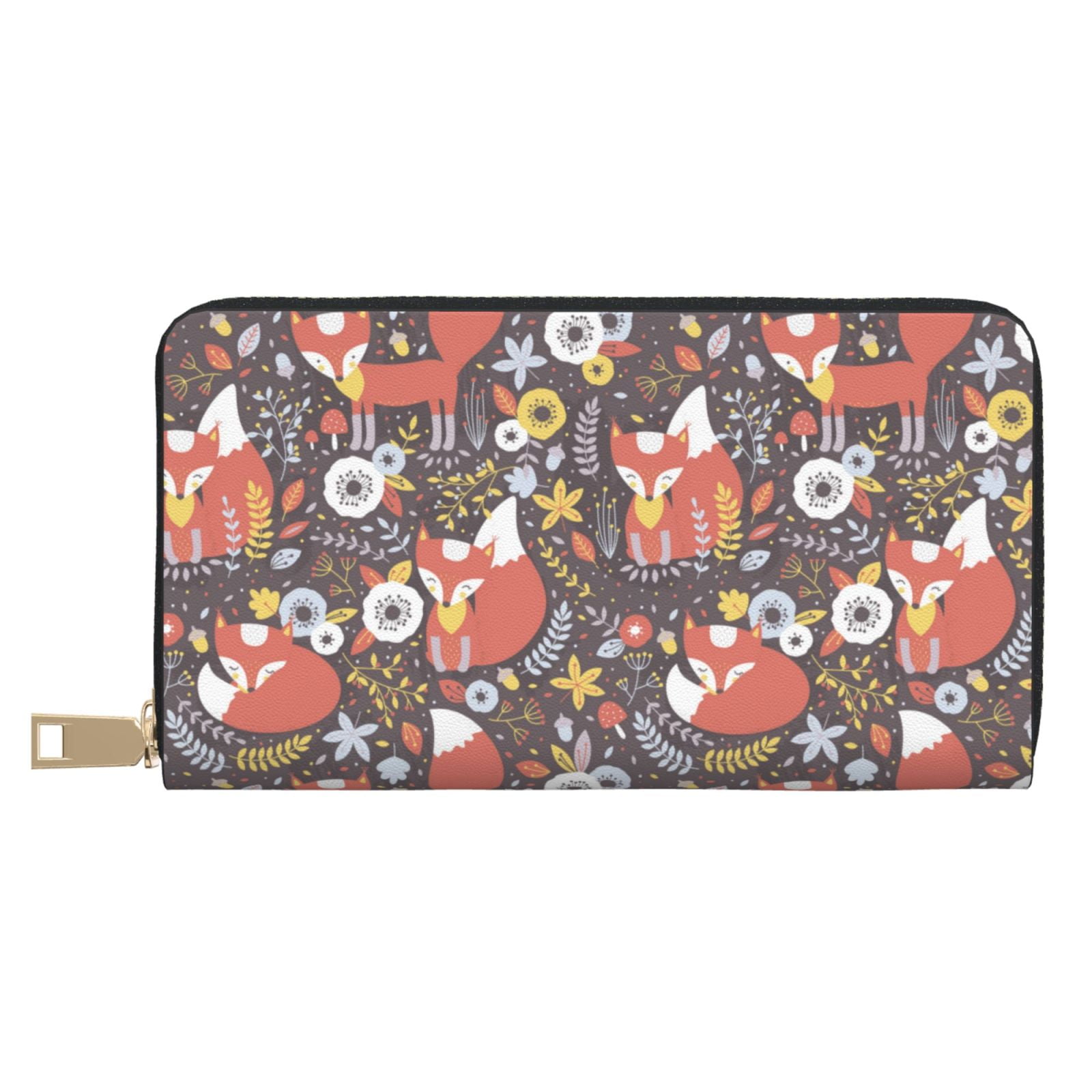 Foxes Wallet Women, Leather Bifold Multi Card Wallet, Women's Wallets ...