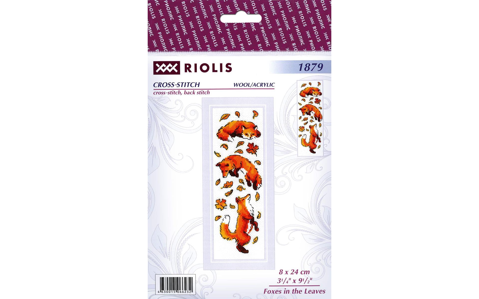 Foxes in Leaves R1879 Counted Cross Stitch Kit - Walmart.com