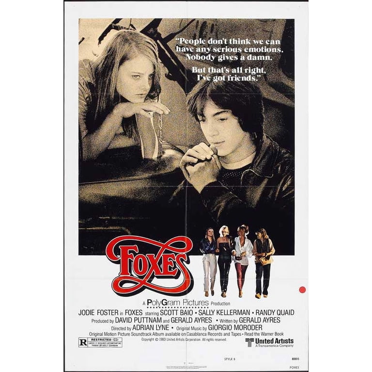 Foxes Movie 1980 JODIE FOSTER CHERIE CURRIE SCOTT BAIO Foxes 1980 JPN