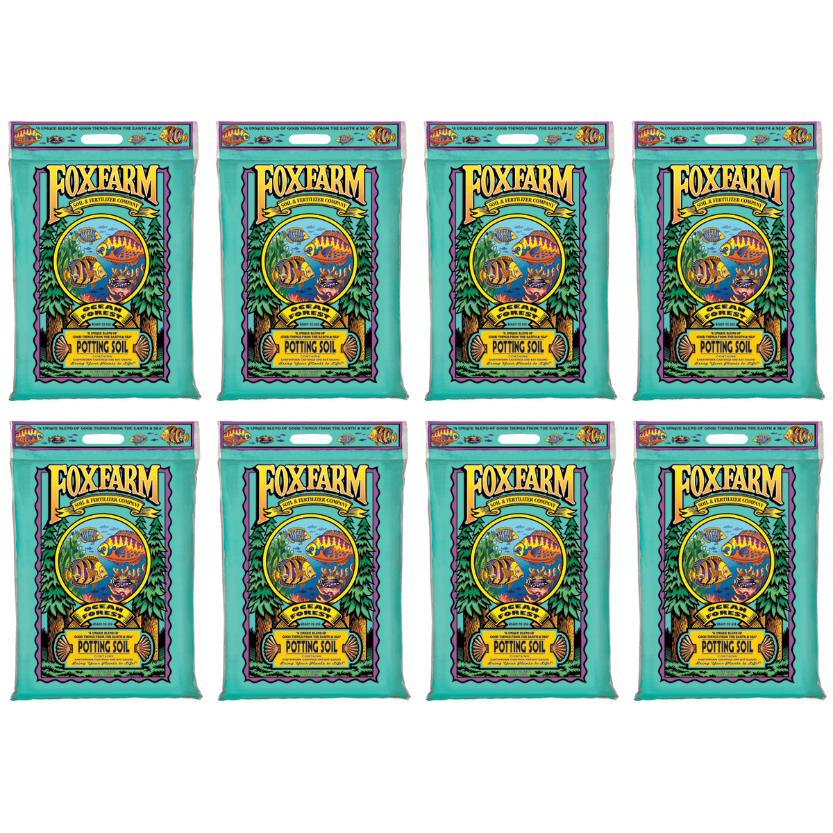 Foxfarm Organic Garden Potting Soil Mix, Ocean Forest, 12 Quarts (8 ...