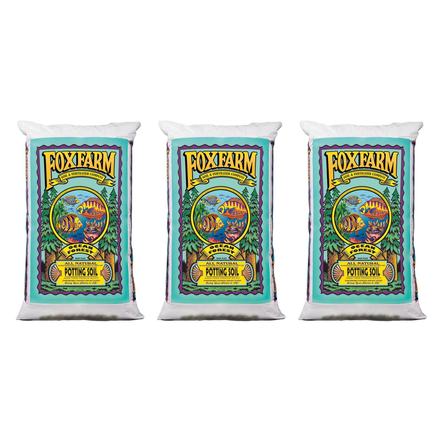Free Shipping! Foxfarm Ocean Forest Garden Potting Soil Bags 6.3-6.8 pH ...