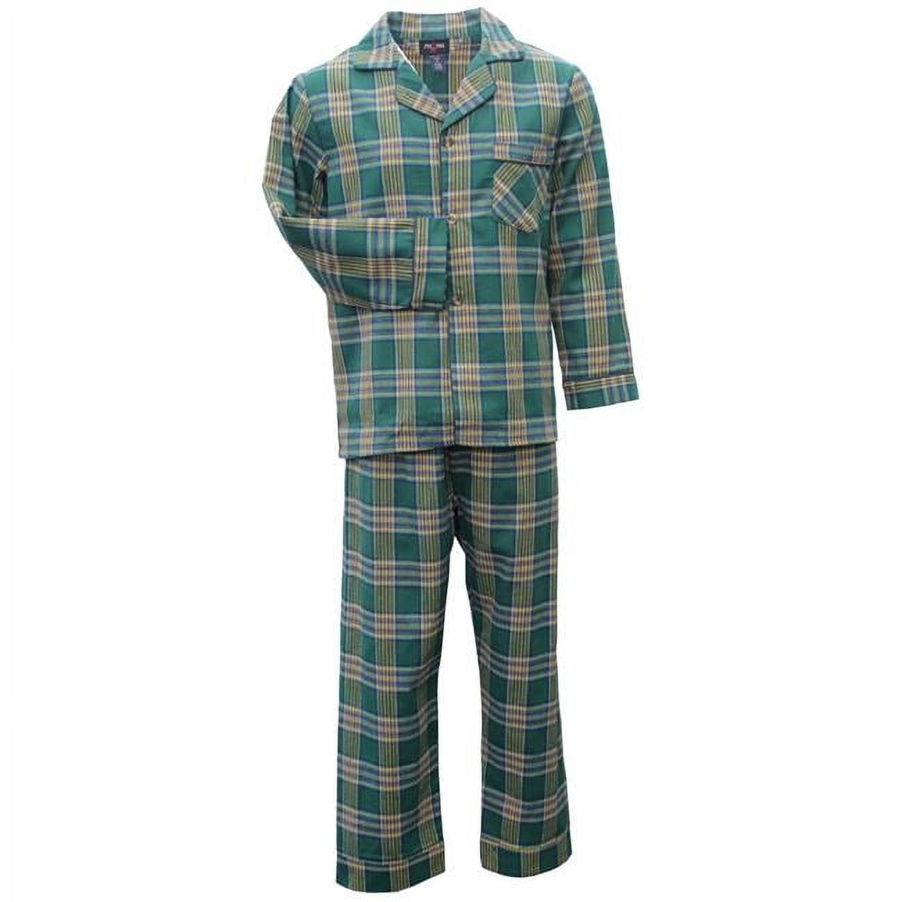 Foxfire 1002GR L Sleepwear 100 Percent Cotton Plaid Flannel Long Sleeve ...
