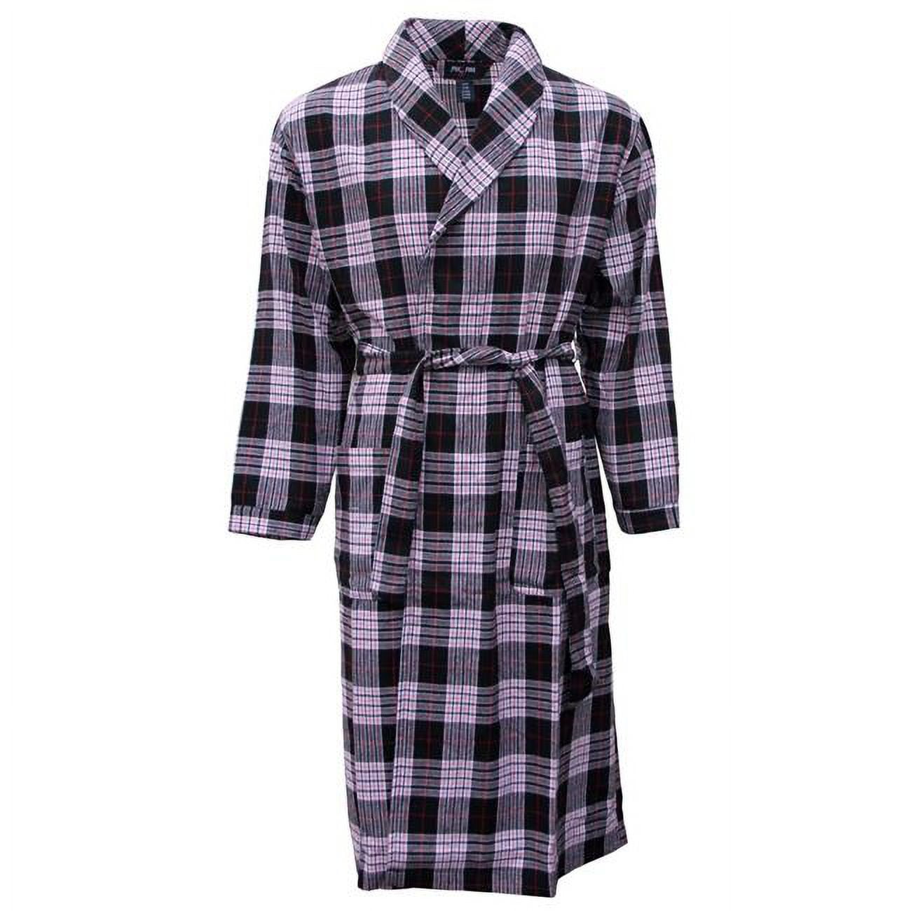 Foxfire 1091BK S-M Sleepwear 100 Percent Cotton Plaid Flannel Shawl ...