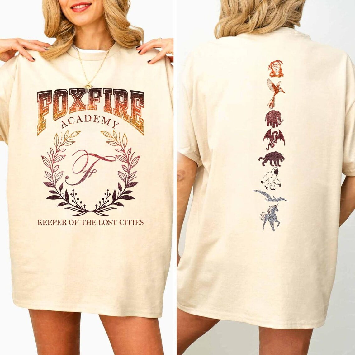 Foxfire Academy 2 Side Shirt, Kotlc Shirt, Keeper Of The Lost Cities ...