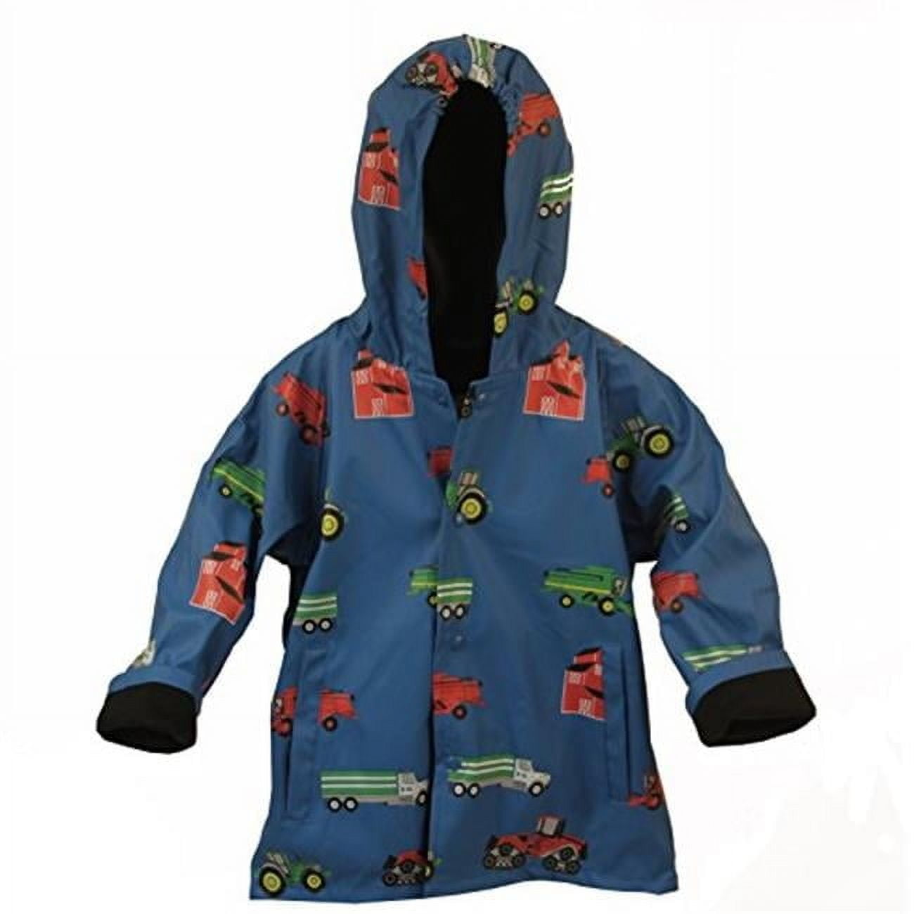 Foxfire FOX-601-16-5 Childrens Blue Farm Equipment Raincoat - Size 5 ...