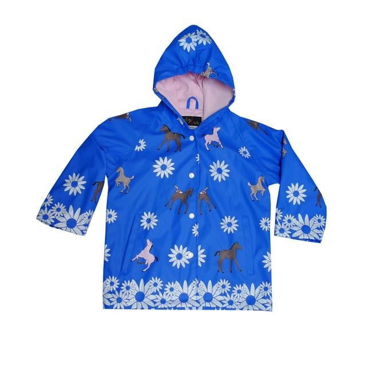 Foxfire FOX-601-24-1T Childrens Blue Pony Raincoat - Size 1T - Walmart.com