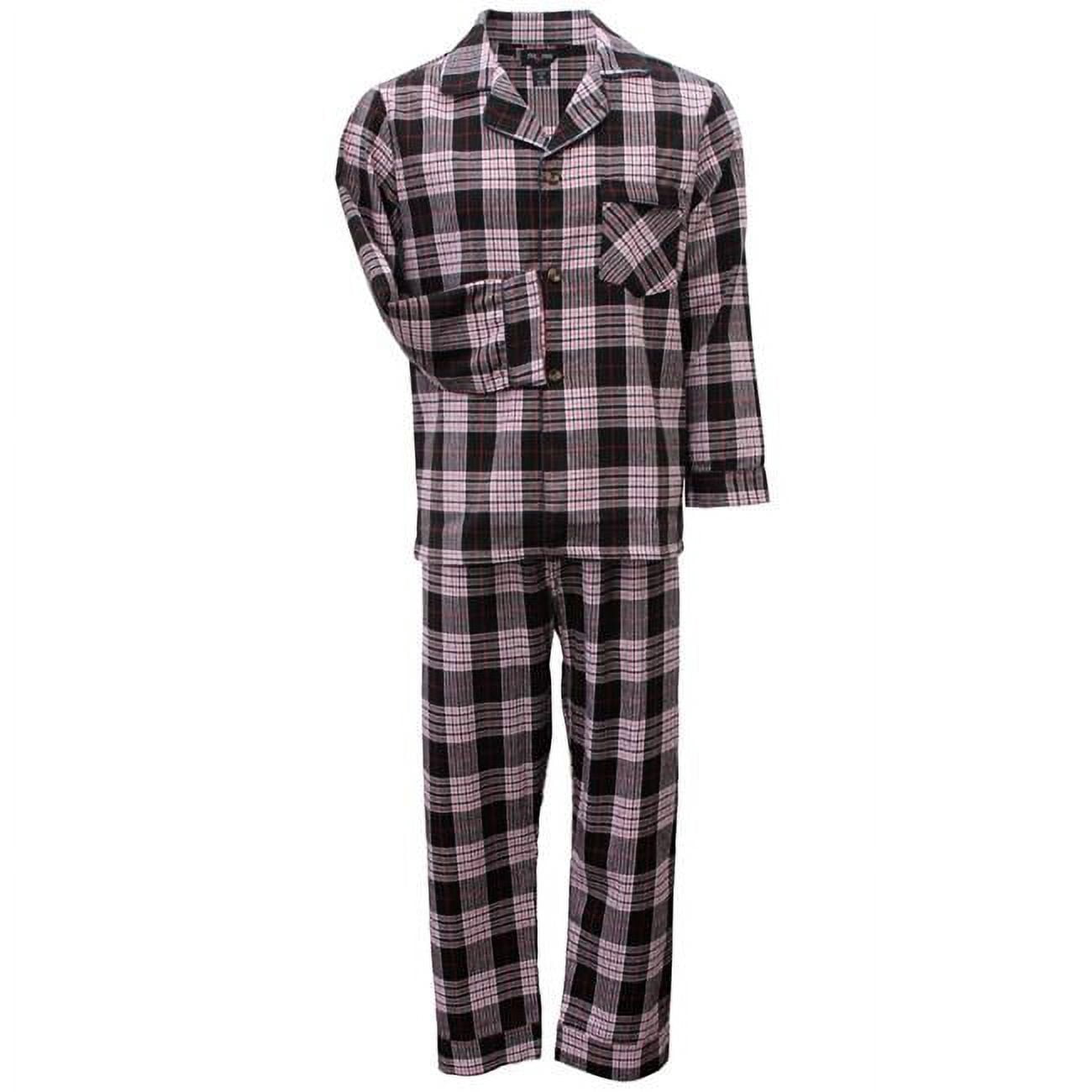 Foxfire 1002BK 3X Sleepwear 100 Percent Cotton Plaid Flannel Long ...
