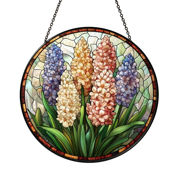 Foxglove Field Window Art – Stained Glass Style - Walmart.com