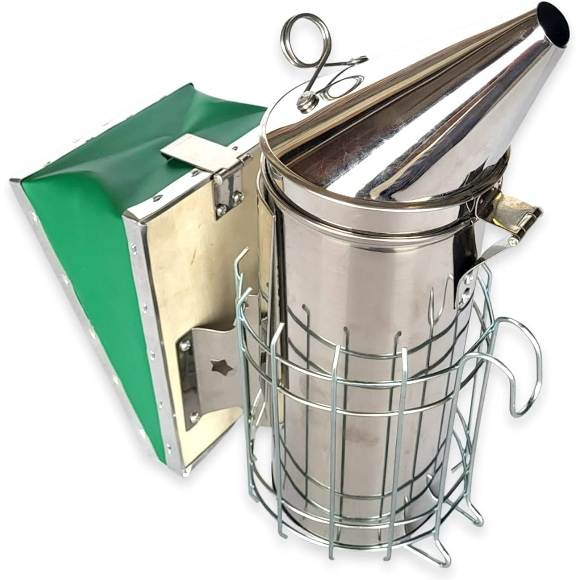 Foxhound Bee Co Large Pro Stainless Steel Bee Smoker for Beekeeping ...