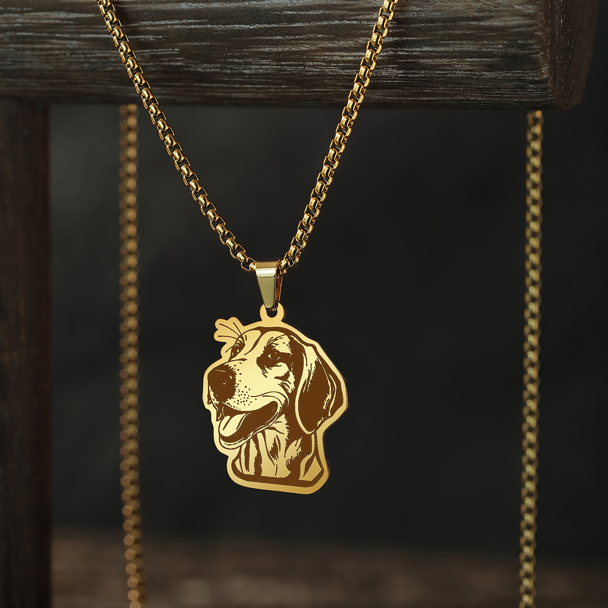 Foxhound Cute Animal Necklace For Women Stainless Steel Lovely Jewelry ...