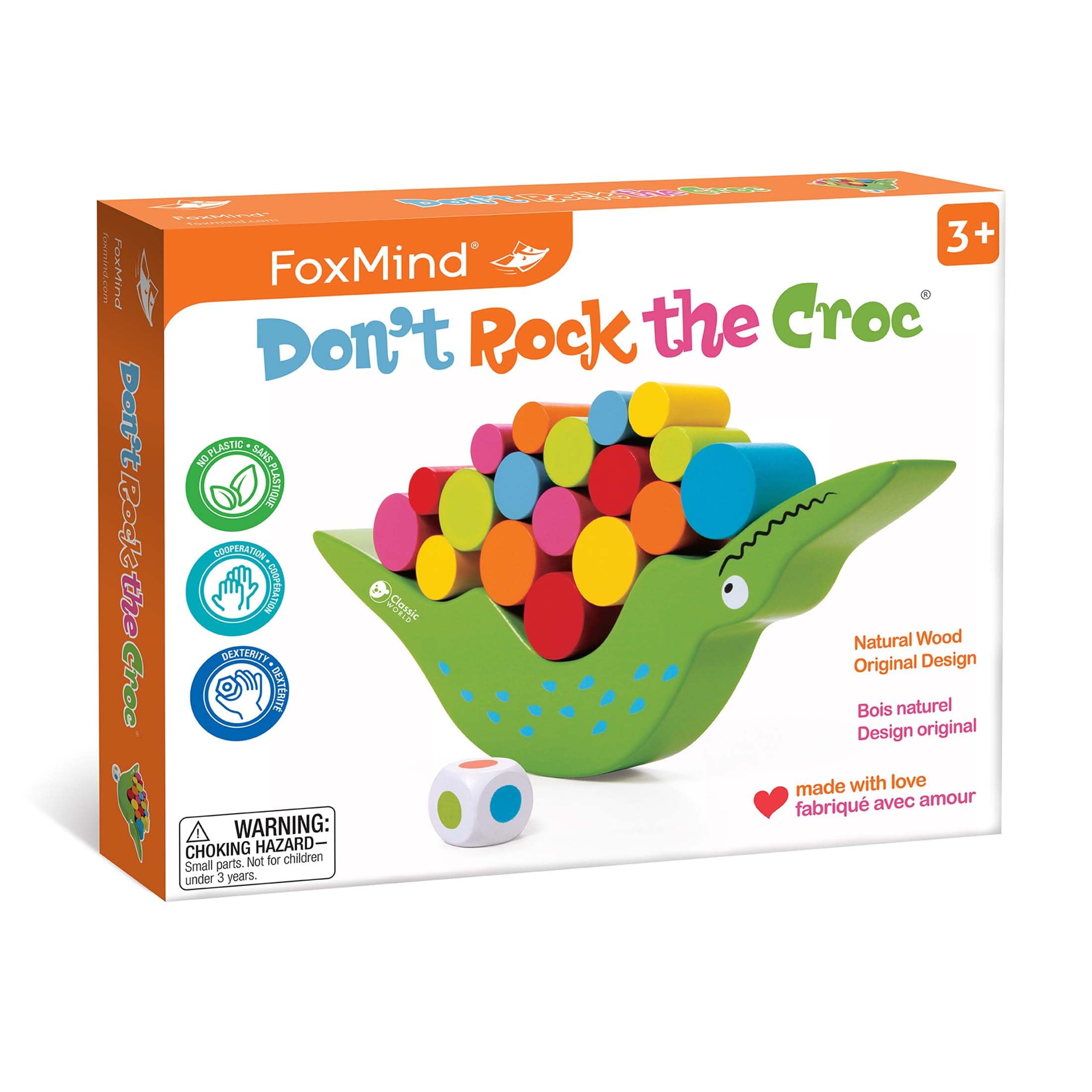 Foxmind Games Don't Rock STF9 The Croc, Toddler Boy Girl Games, Kids Games 3-5, Multiplayer 3 ...