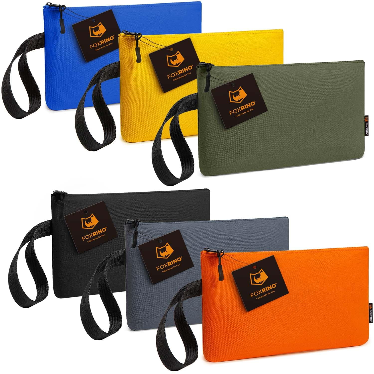 Foxrino 1120 Canvas Tool Pouch, Heavy Duty Small Tool Bag with Custom ...