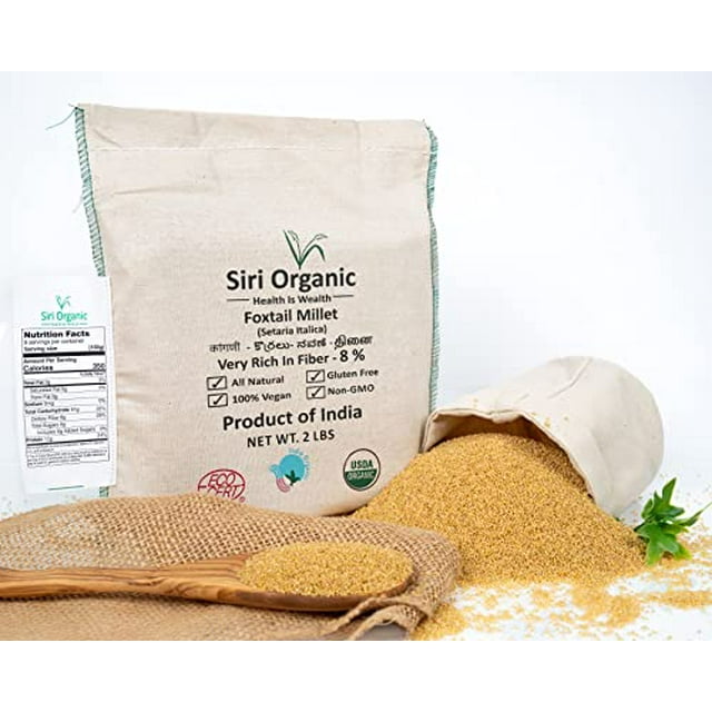 Foxtail Millet | 100% Natural Hulled Unpolished | Gluten Cereal | Vegan ...