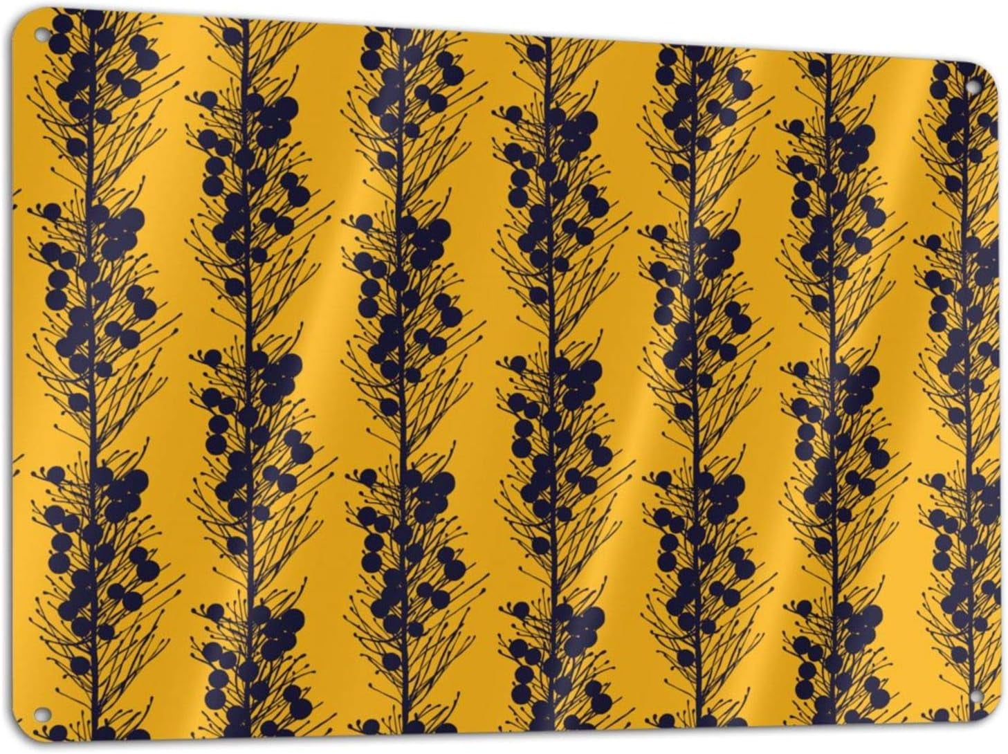 Foxtail Seeds Mustard Tin Signs Wall Decor for Bars,Restaurants,Cafes ...