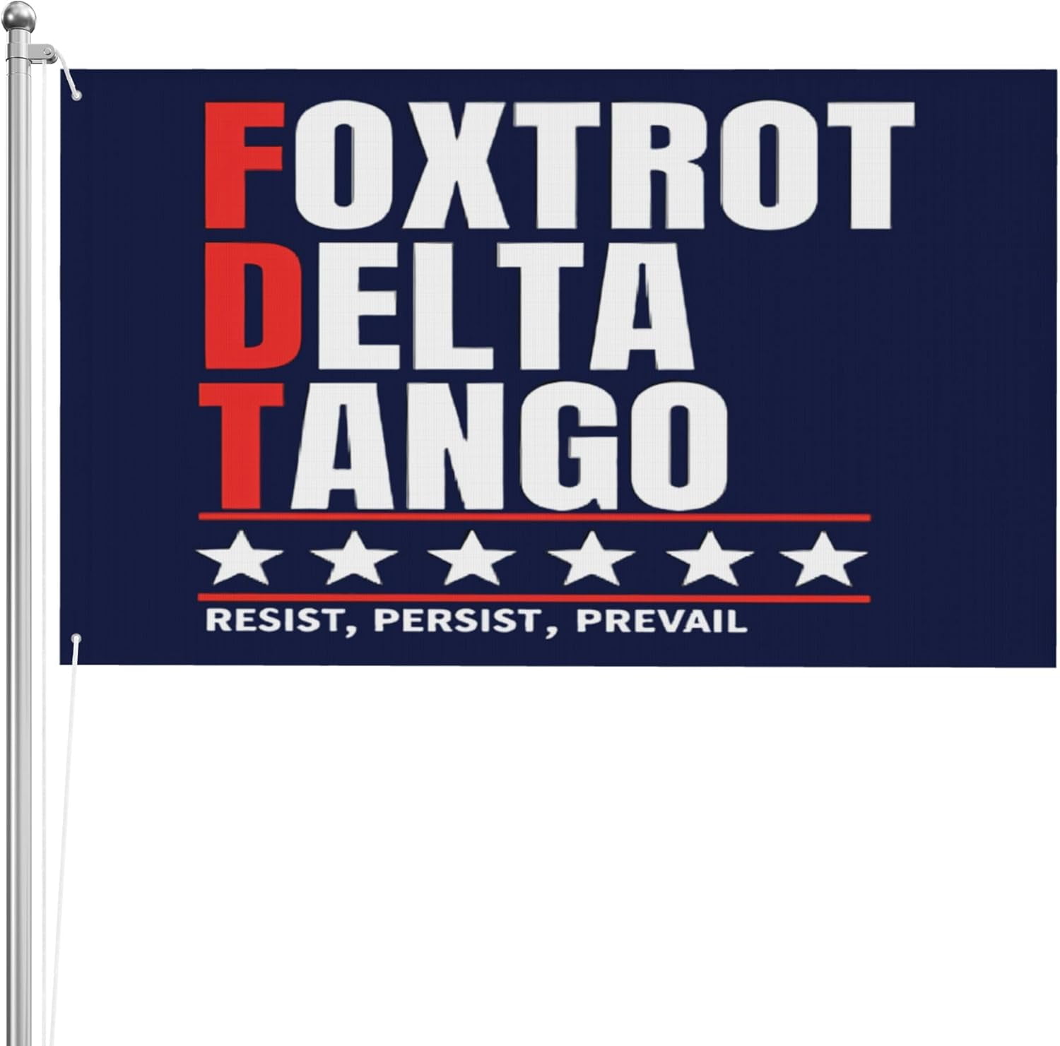 Foxtrot Delta Tango FDT Flag 2x3 Ft Resist Persist Prevail Garden Flags ...