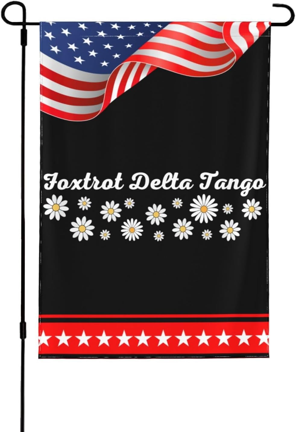 Foxtrot Delta Tango Garten Flag 12x18 Inch Double Flags Side Banner Yard Sign No Flagpole ...