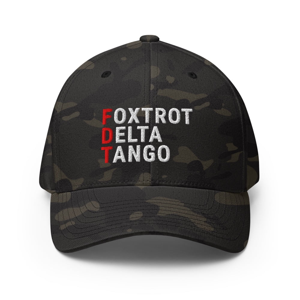 Foxtrot Delta Tango Hat Embroidered Structured Twill Cap FDT Hats ...