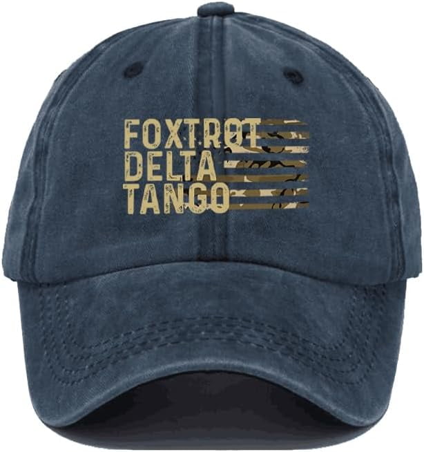 Foxtrot Delta Tango Hat, Foxtrot Delta Tango Cap, Funny Flag Graphic ...