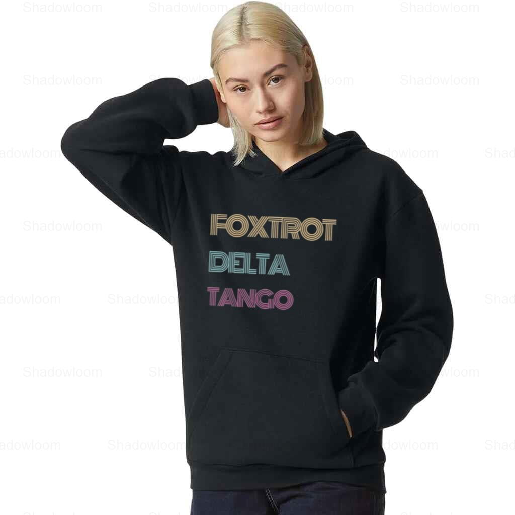 Foxtrot Delta Tango Phonetic Alphabet Hoodie Funny Code Word ...