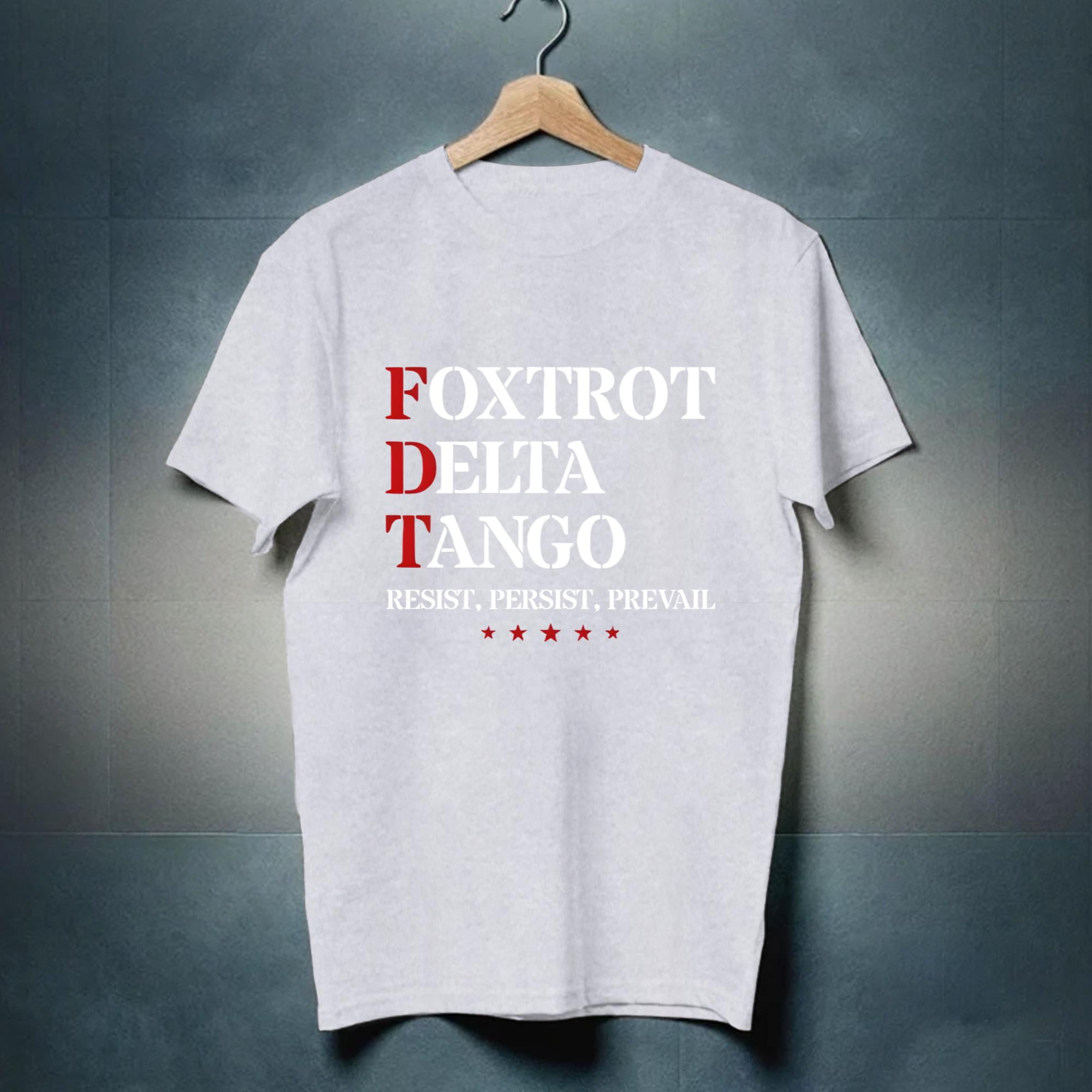 Foxtrot Delta Tango T-Shirt - Unique & Bold Design, for men & women, up to size 5XL. - Walmart.com