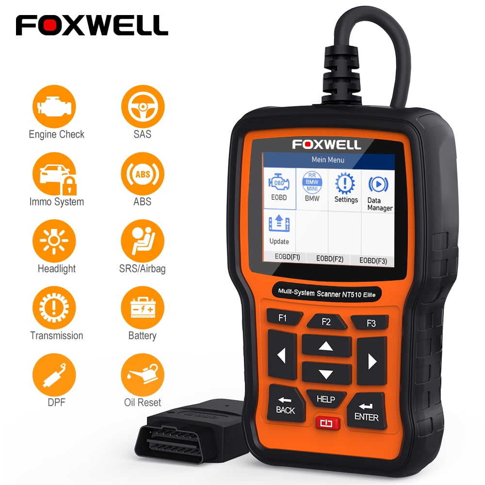 Foxwell All System Automotive Car Diagnostic Tools, ABS SRS DPF TPMS ...
