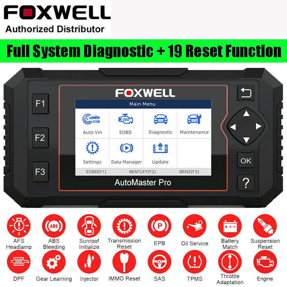 Foxwell NT644 Elite OBD2 Scanner Code Reader Full System TPMS DPF ...