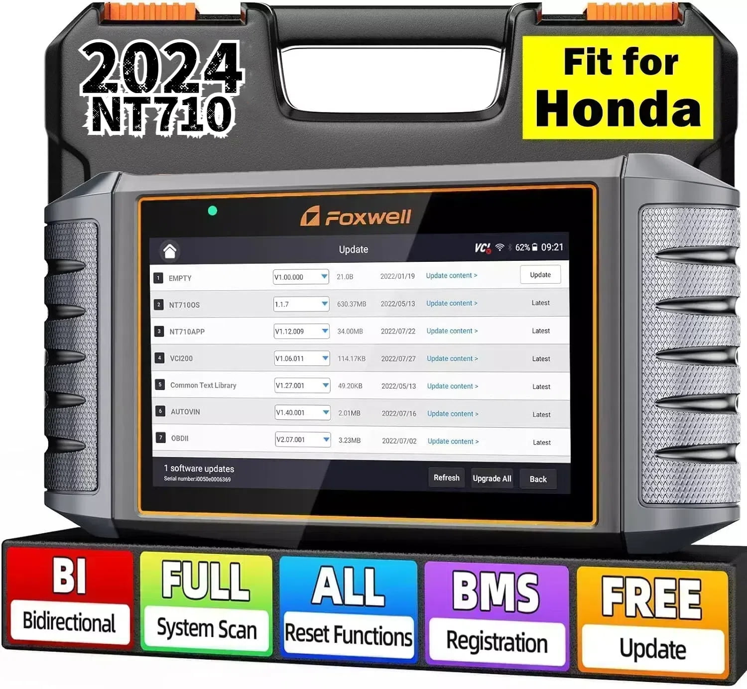 Foxwell NT710 OBD2 Scanner Automotive Bi-Directional Control Scan Tool ...