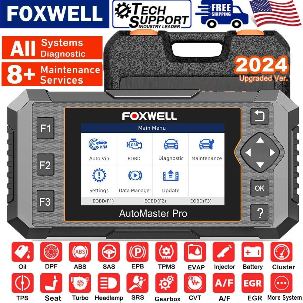 Foxwell OBD2 Scanner OE-level all system diagnose for Car, 8 Special ...