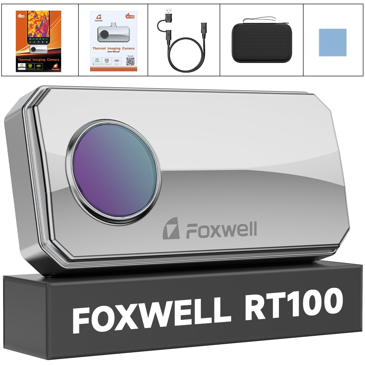 Foxwell RT100 Thermal Camera for Android Smartphones & PC, 256x192 IR ...