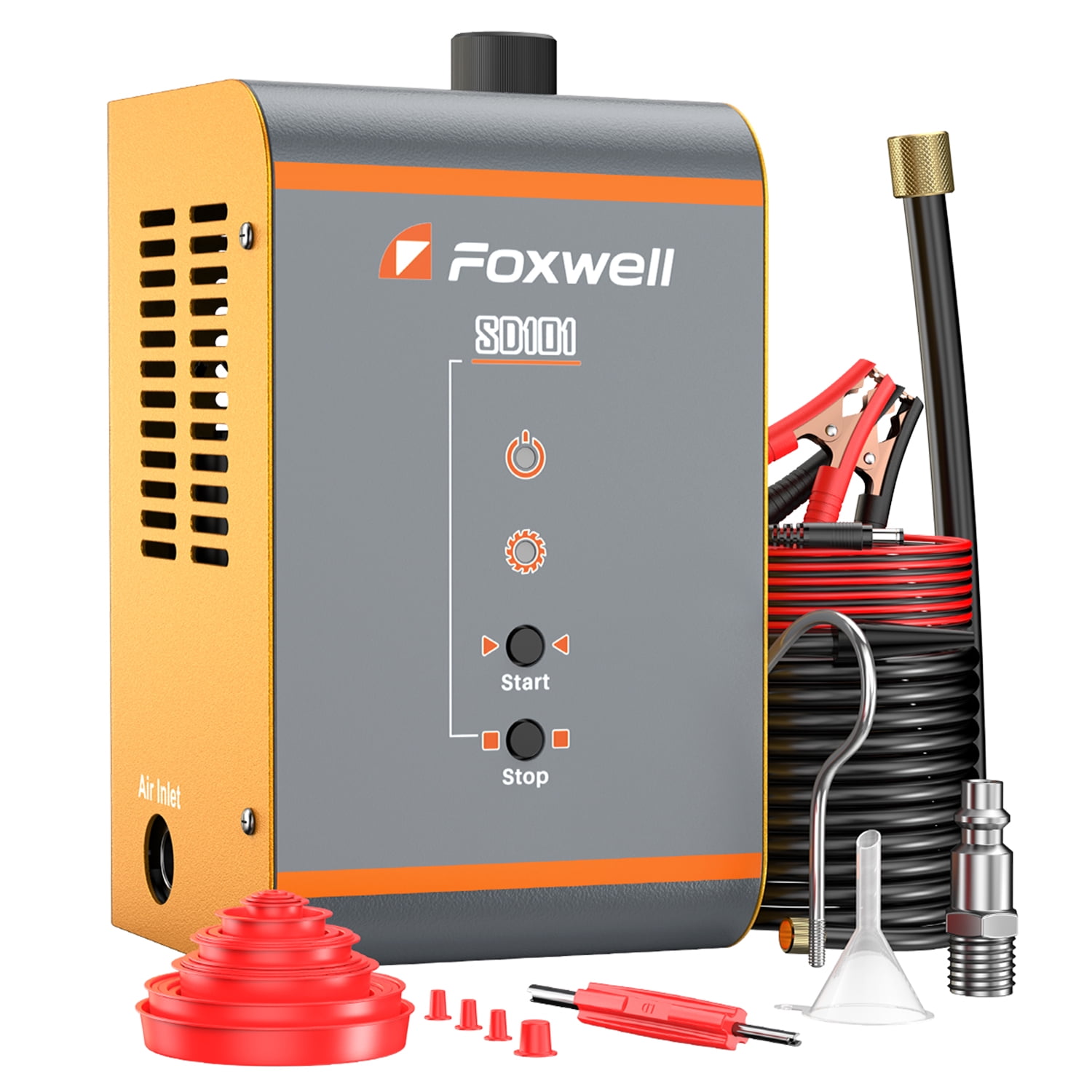Foxwell SD101 EVAP Smoke Tester Smoke Machine Detector Leak Pipe ...