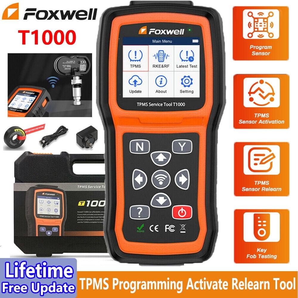 Foxwell T1000 TPMS Programmer Tires Sensors Activate Program-ming ...