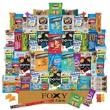 Foxy Fane 60ct Premium Healthy Snack Box, Chips, Nuts, Bars, Popcorn ...