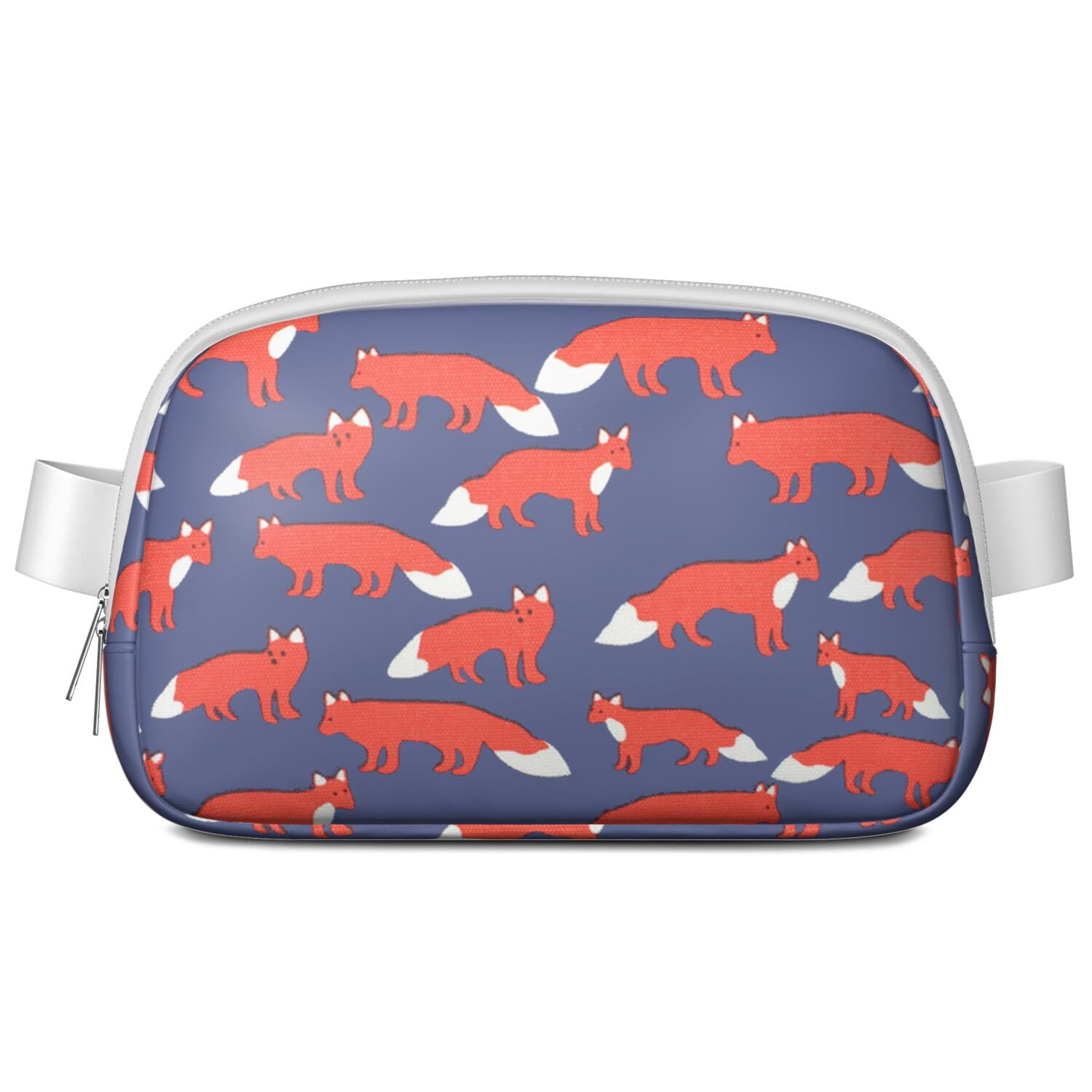Foxy Forest Waist Bag - Whimsical Fox & Floral Night Sky Design ...