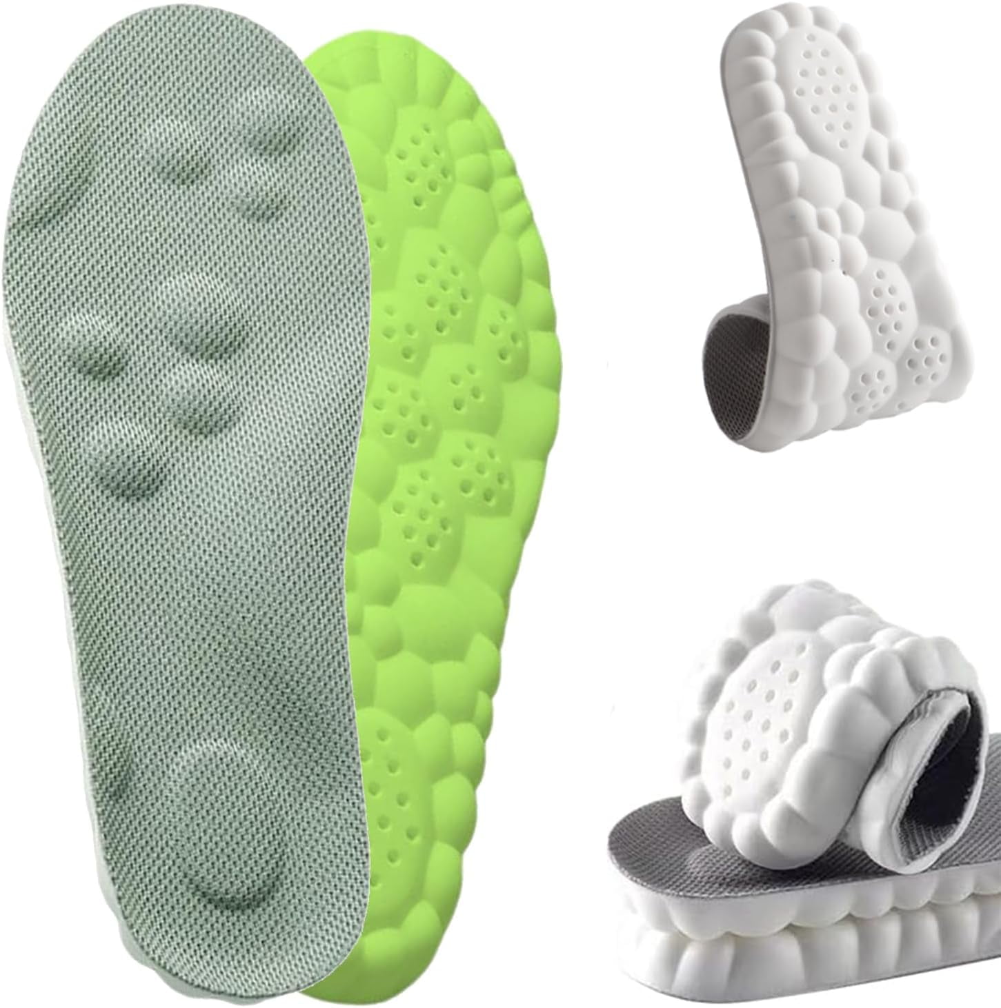 Foxy Seniors 2 Pairs Memory Foam Shoe Inserts, Memory Foam Insoles for ...